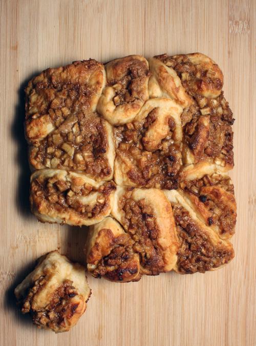 Vegan Apple Caramel Scrolls | Flora & Fauna