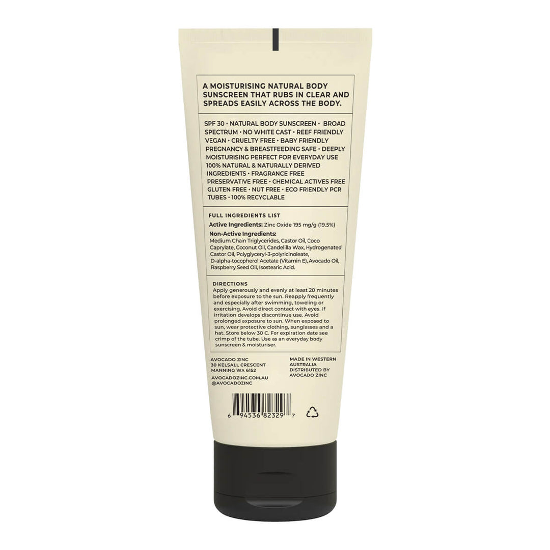 Avocado Zinc Natural Sunscreen | Flora & Fauna AU