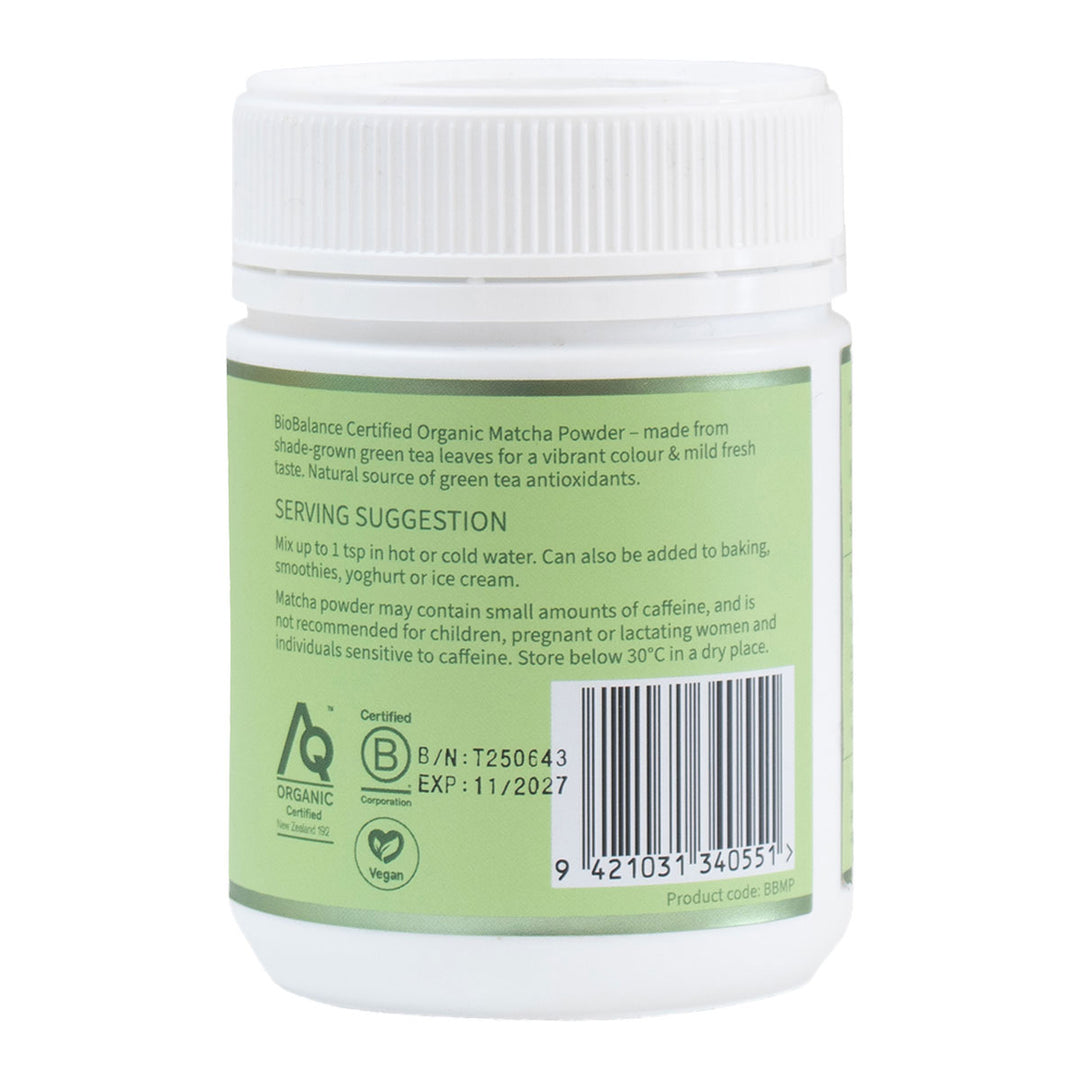 BioBalance Organic Matcha Powder | Flora & Fauna AU