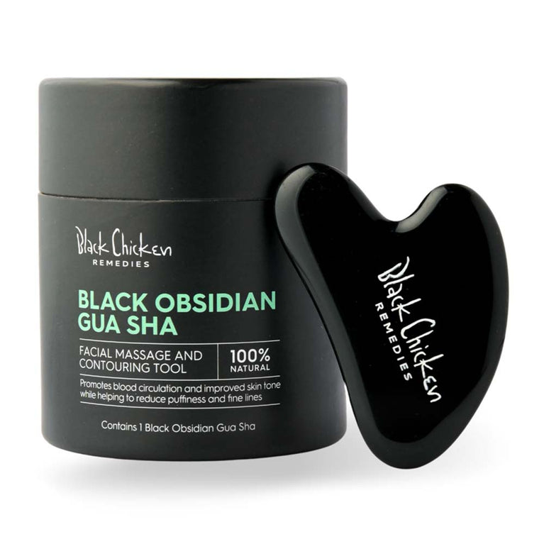 Black Chicken Black Obsidian Gua Sha | Shop Flora & Fauna