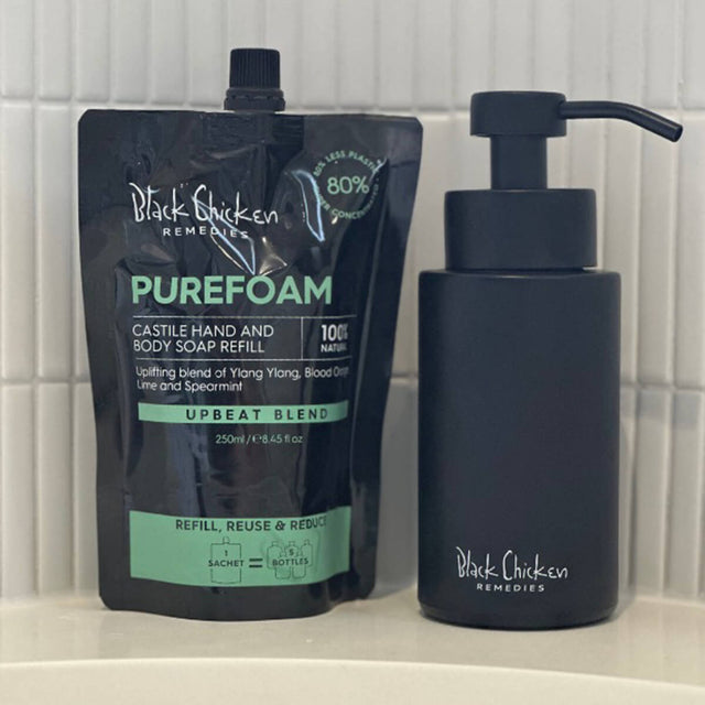 Black Chicken Remedies PureFoam Castile Hand & Body Soap Refill | Flora ...