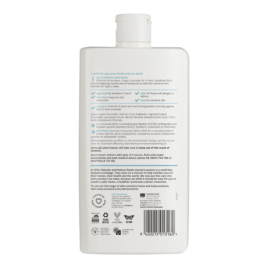 ecostore Dish Liquid - Ultra Sensitive | Flora & Fauna AU