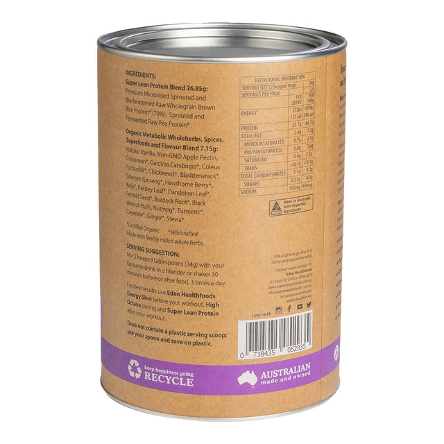 Eden Healthfoods Super Lean Protein - Cinnamon & Vanilla | Flora & Fauna AU