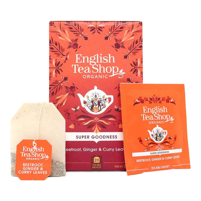 English Tea Shop Beetroot, Ginger & Curry Leaves Tea | Flora & Fauna AU