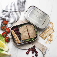 Ever Eco Stainless Steels Bento Lunch Box 2 Compartments | Flora & Fauna AU