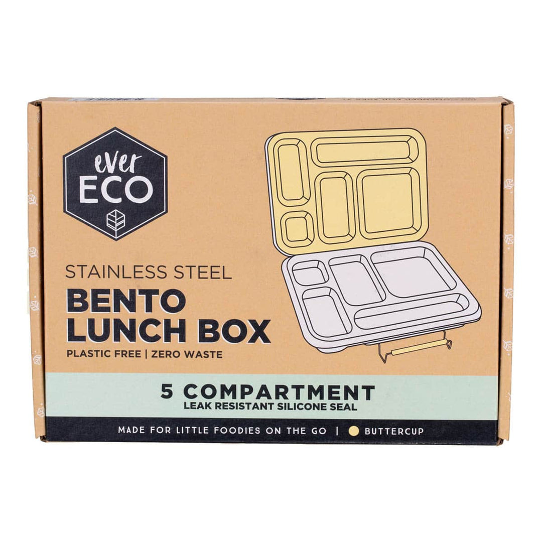 Ever Eco Stainless Steel Bento Lunch Box - 5 Compartment | Flora & Fauna AU
