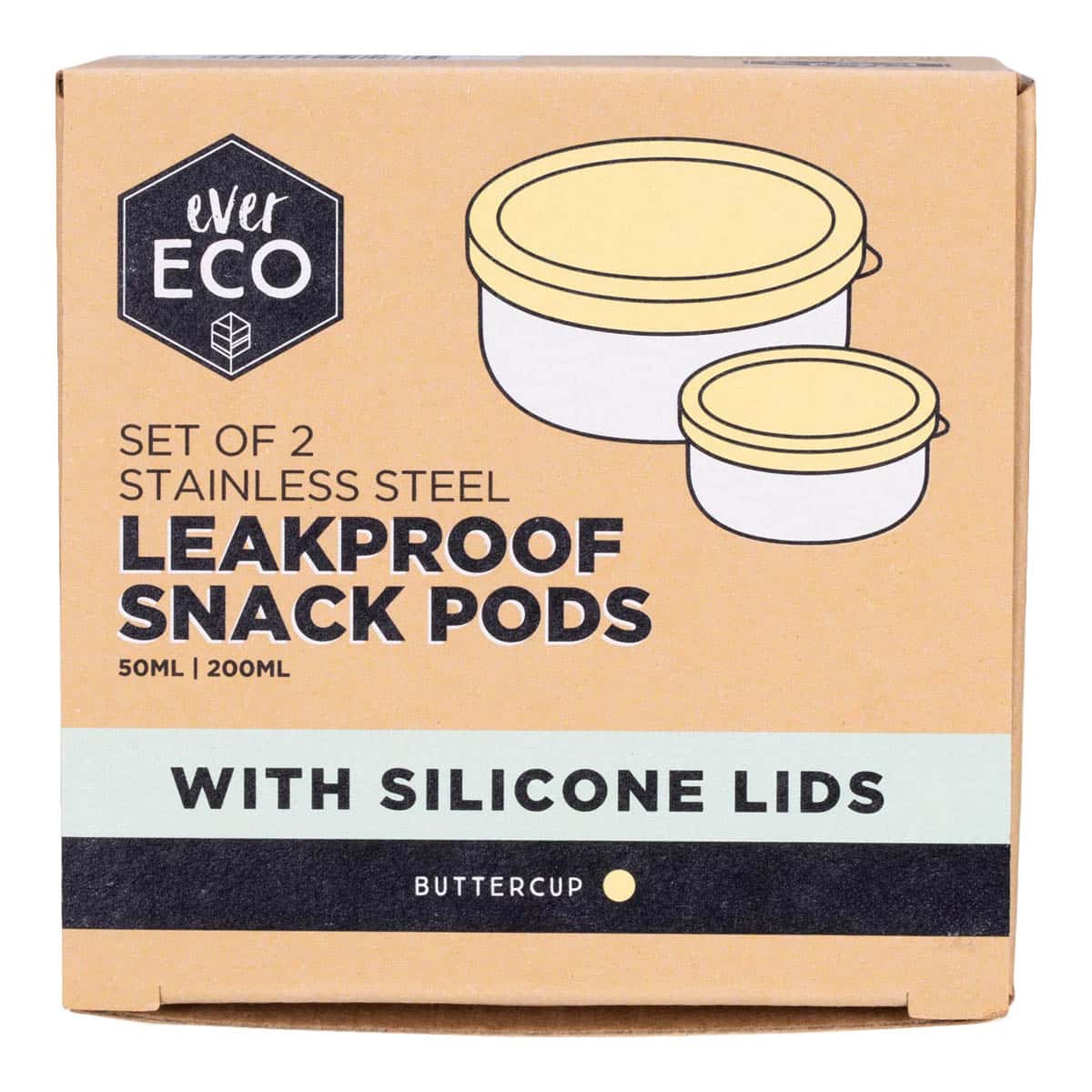 Ever Eco Stainless Steel Leakproof Snack Pods | Flora & Fauna AU