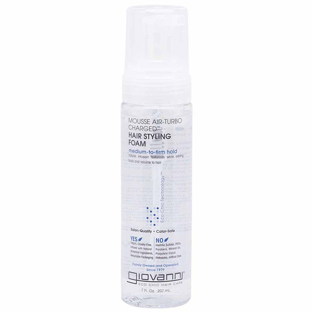 Giovanni Mousse Air-Turbo Charged Hair Styling Foam | Flora & Fauna AU