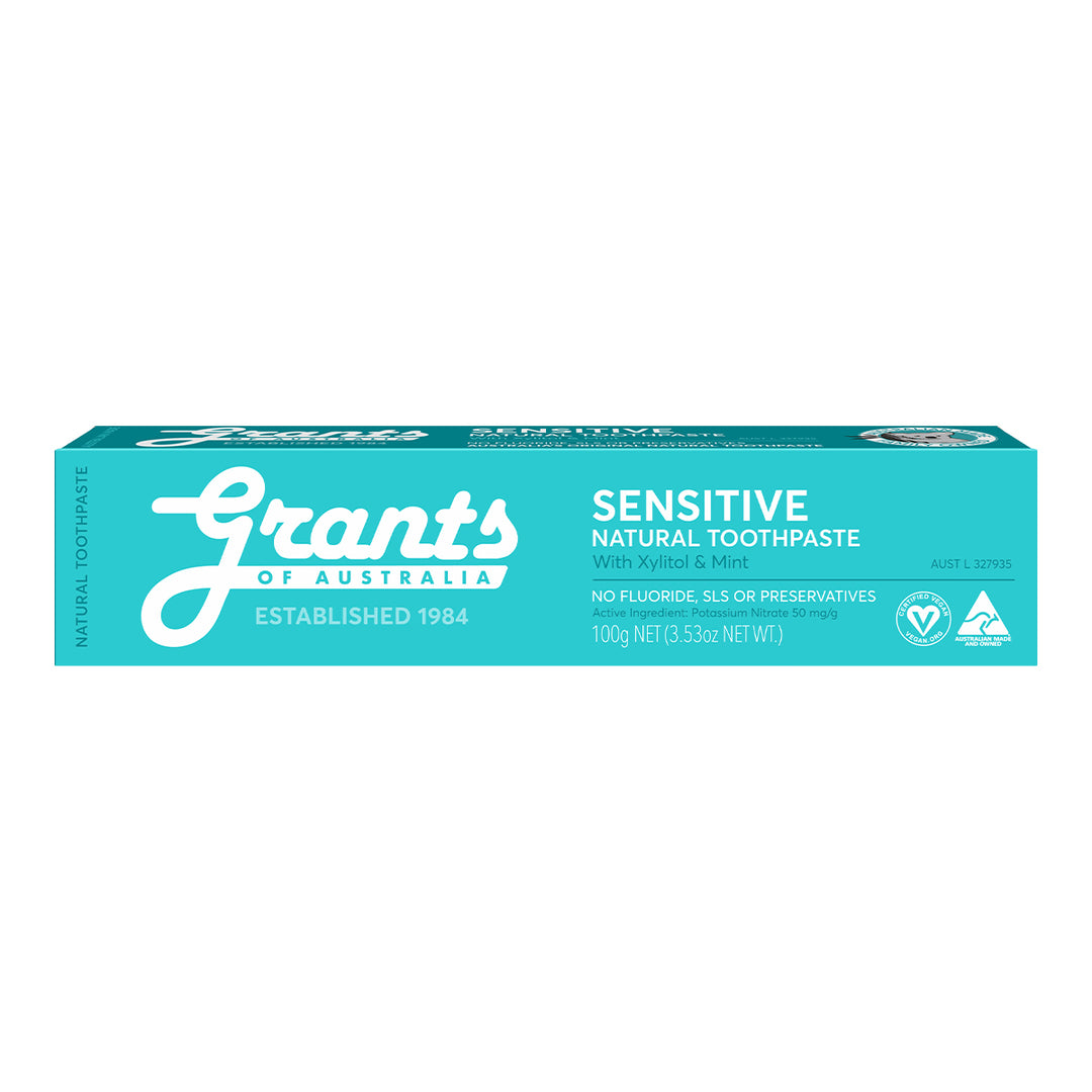 Grants Sensitive Natural Toothpaste With Xylitol & Mint | Flora & Fauna AU