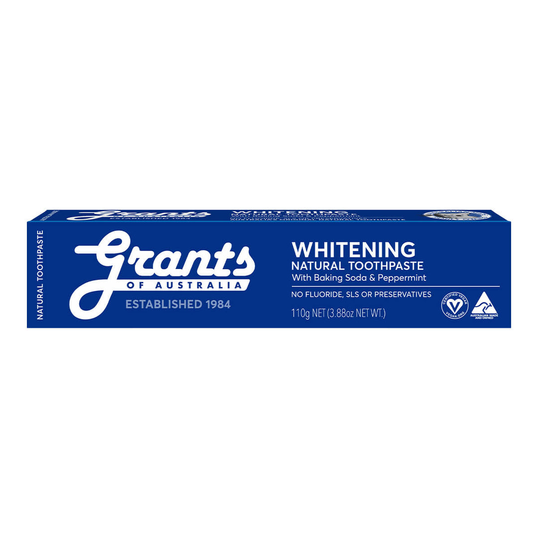 Grants Whitening Natural Toothpaste With Baking Soda & Peppermint ...