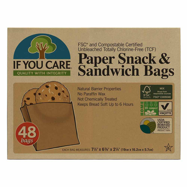 If You Care Paper Snack & Sandwich Bags – Flora & Fauna