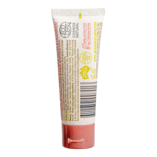 Jack N Jill Natural Toothpaste - Raspberry | Flora & Fauna AU