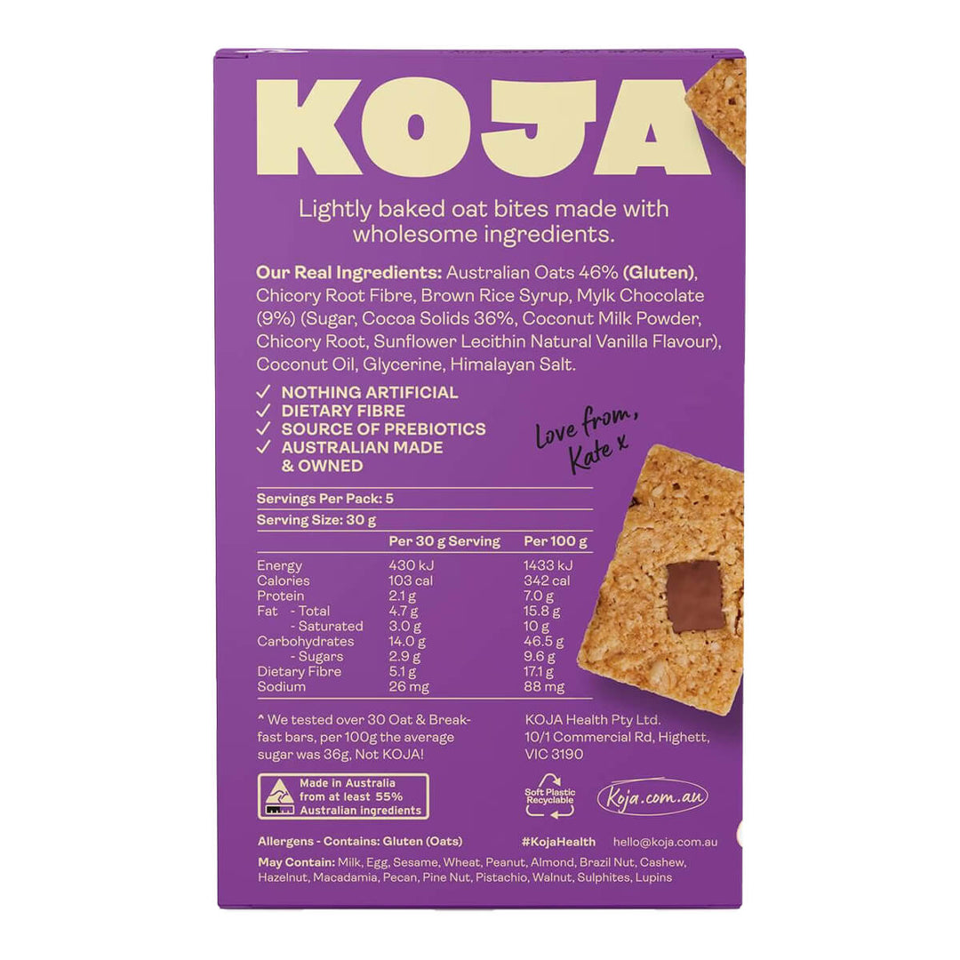 KOJA Oat Bites Multipack - Choc Chip | Flora & Fauna AU
