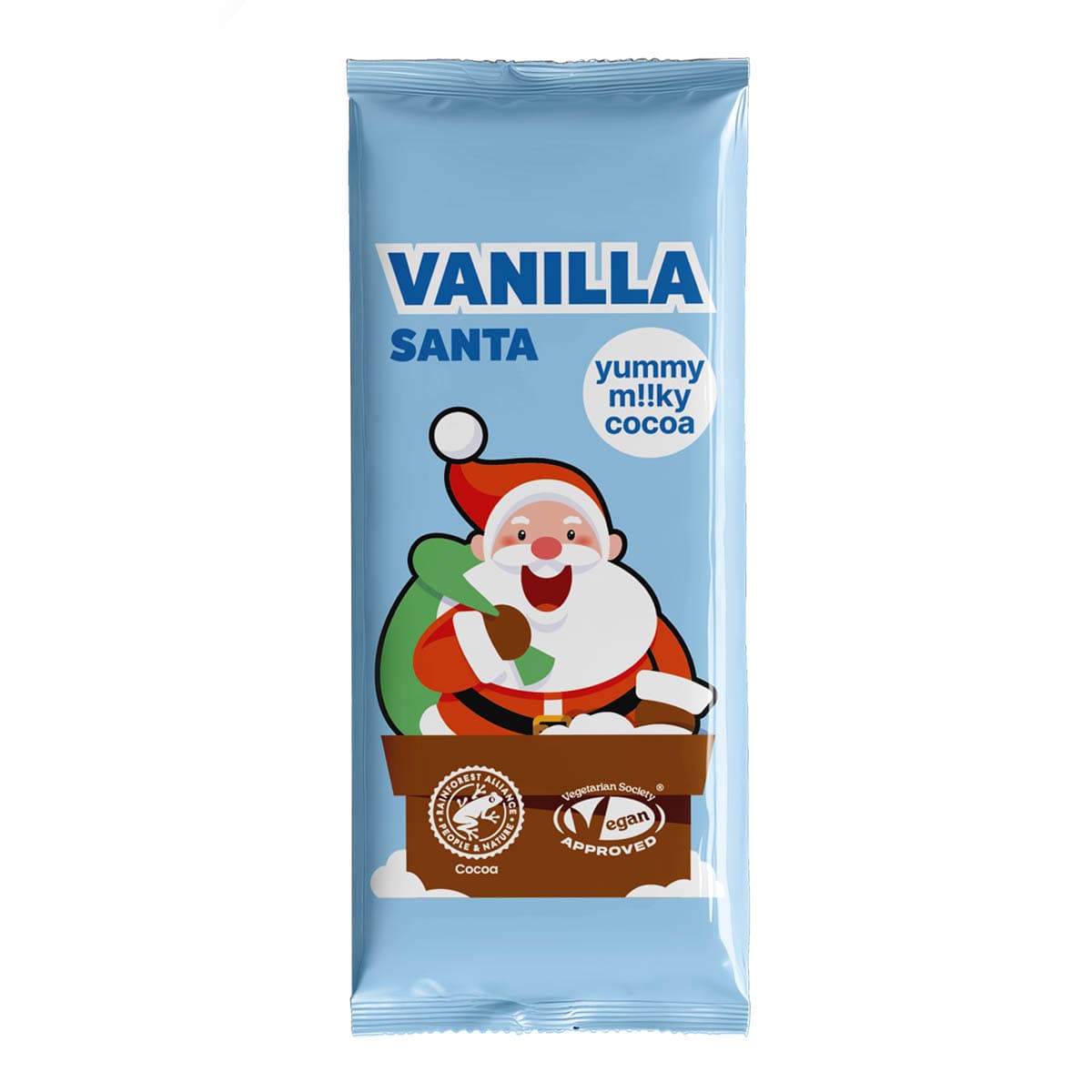 Plamil Vegan Dairy-Milk Style Chocolate Santa Bar | Flora & Fauna AU