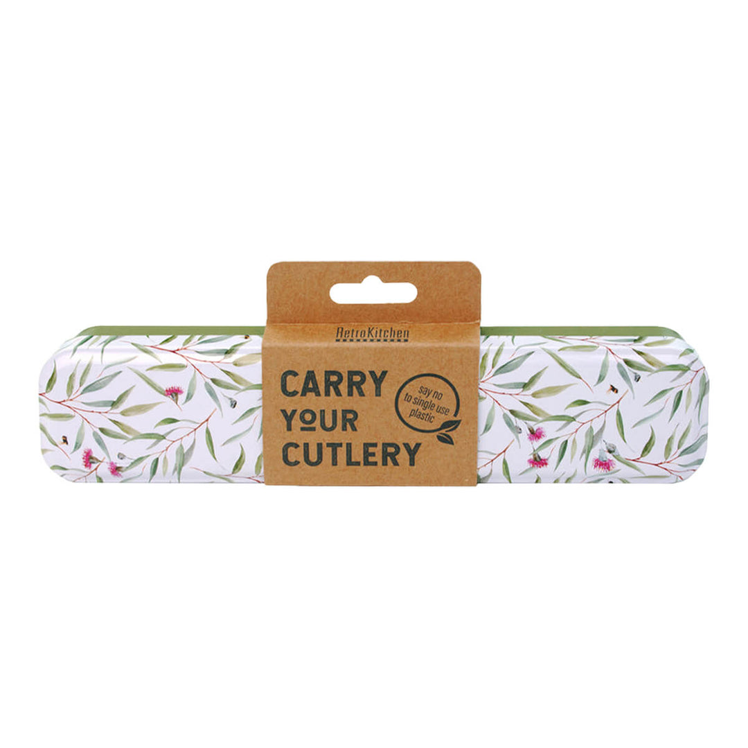 RetroKitchen Carry Your Cutlery Set - Eucalyptus | Flora & Fauna AU