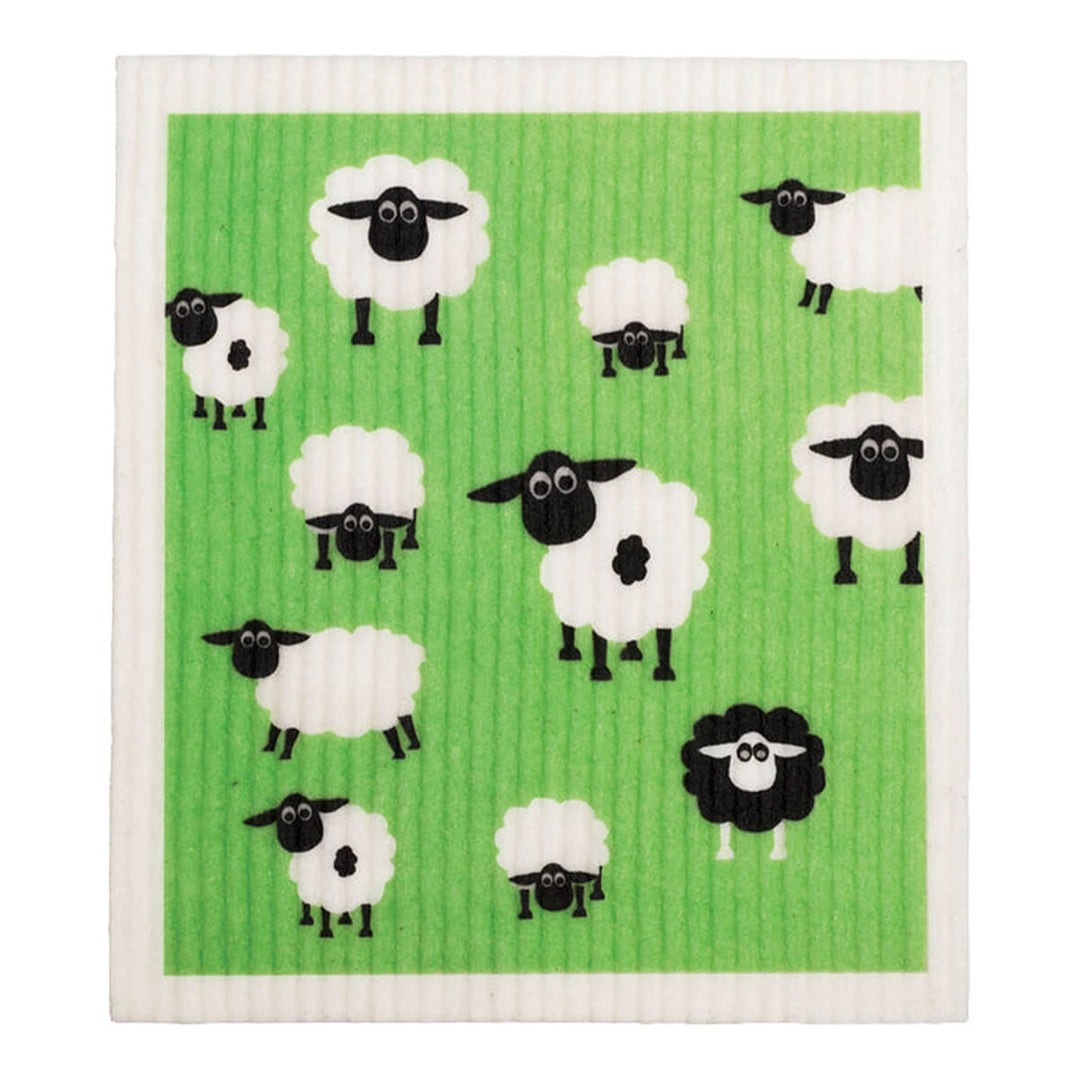 RetroKitchen Compostable Sponge Cloth - Sheep | Flora & Fauna AU