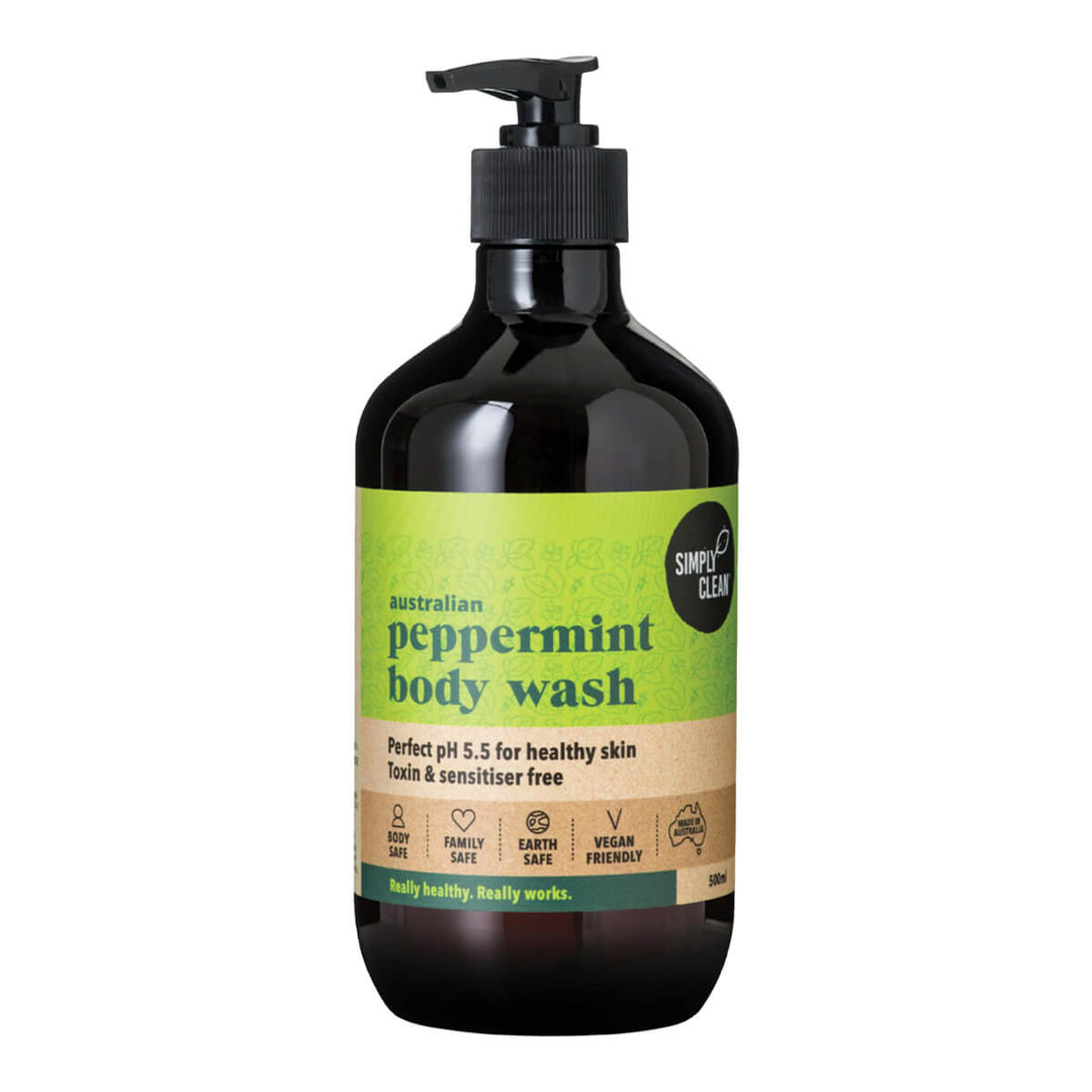 SimplyClean Vegan Peppermint Body Wash | Flora & Fauna AU
