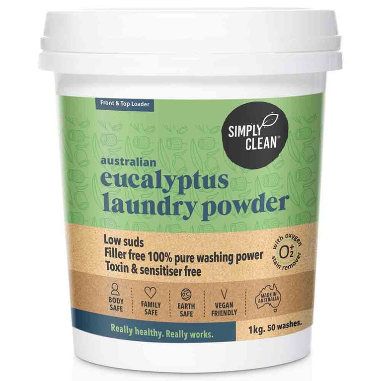SimplyClean Vegan Eucalyptus Laundry Powder | Flora & Fauna AU