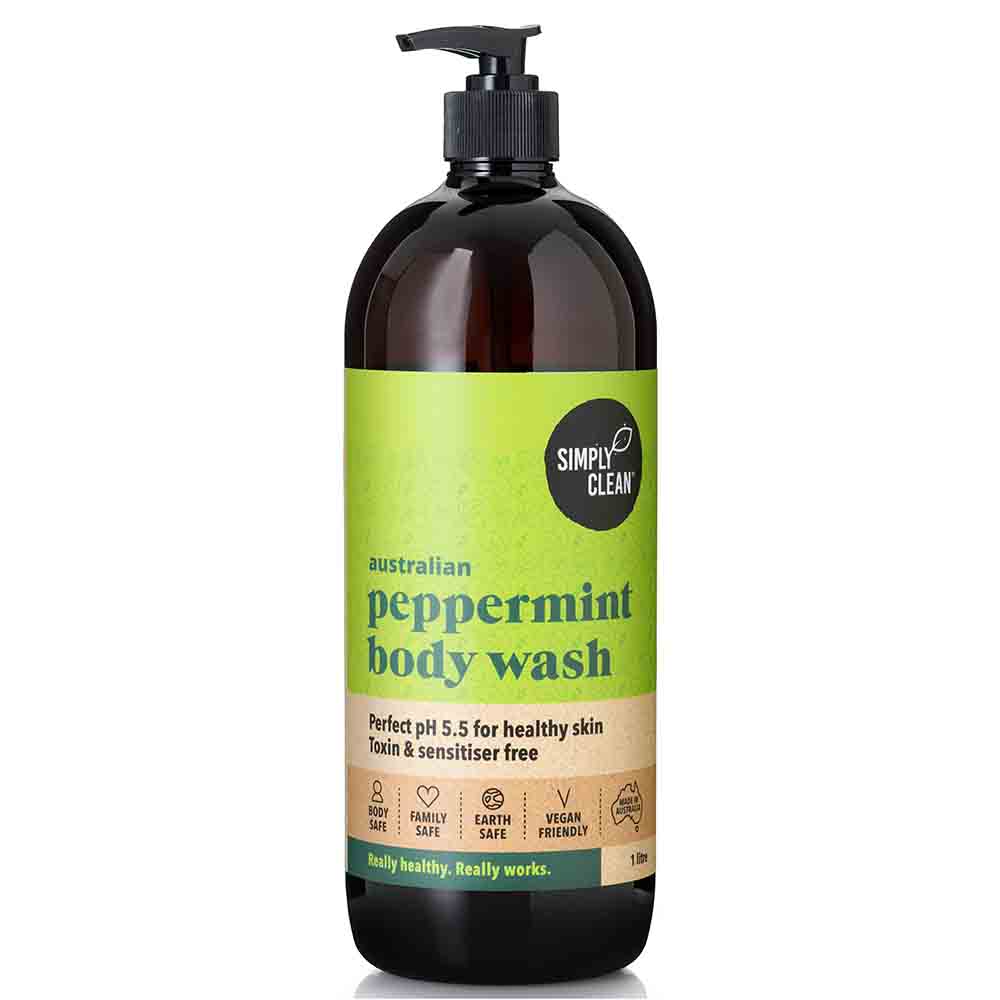 SimplyClean Vegan Peppermint Body Wash | Flora & Fauna AU