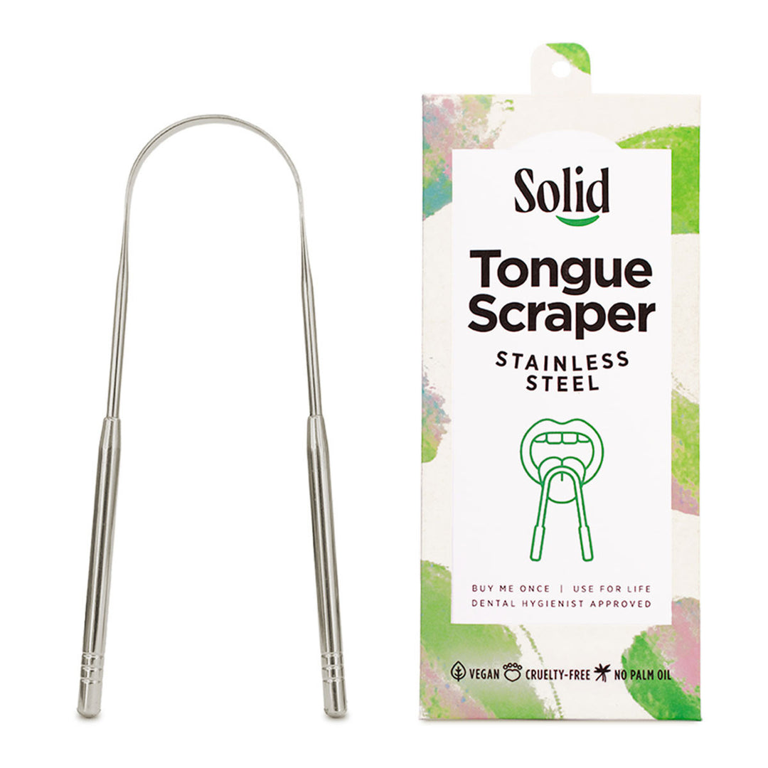Solid Tongue Scraper - Stainless Steel – Flora & Fauna