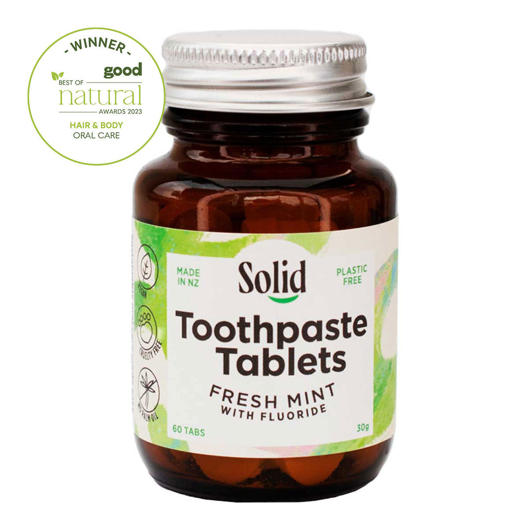 Solid Toothpaste Tablets - Fresh Mint with Fluoride | Flora & Fauna AU