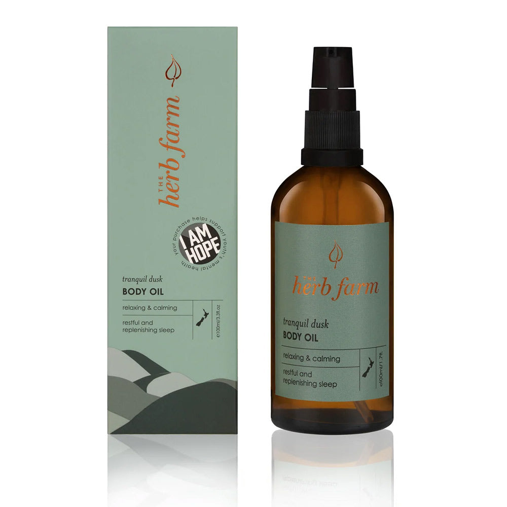 The Herb Farm Tranquil Dusk Body Oil 100ml | Flora & Fauna AU