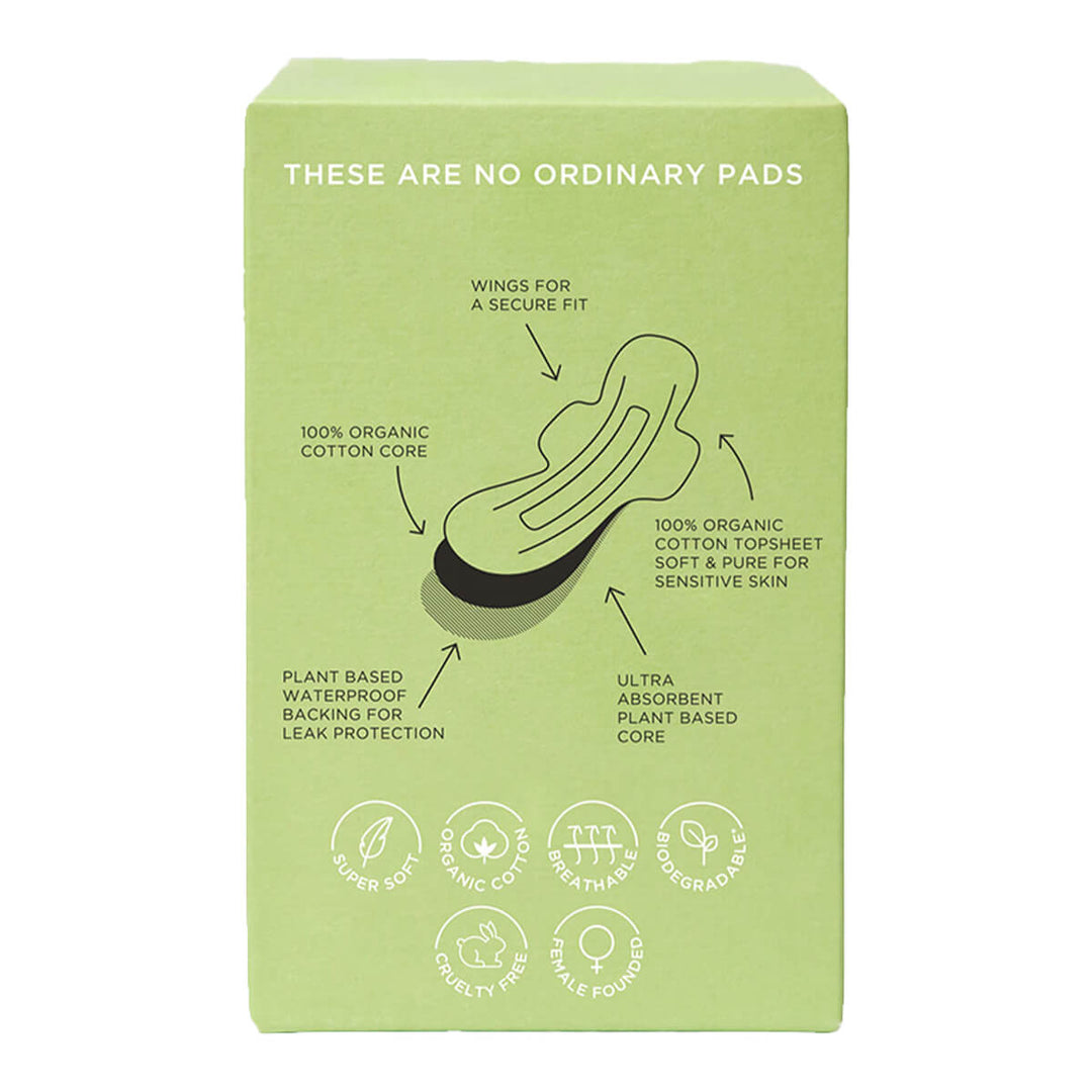 TOM Organic Regular Ultra Thin Pads | Flora & Fauna AU