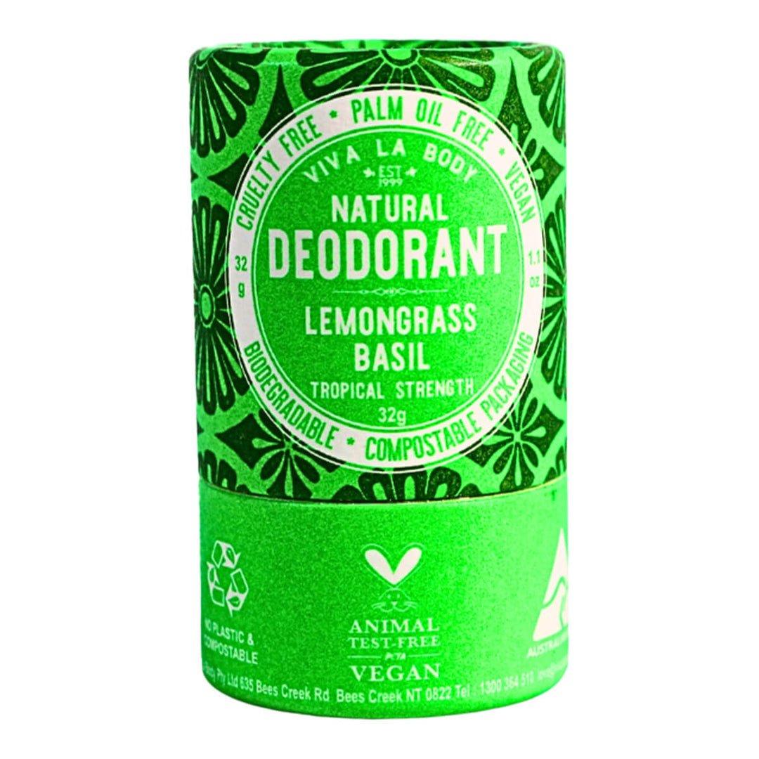 Viva La Body Natural Deodorant - Lemongrass & Basil | Flora & Fauna AU